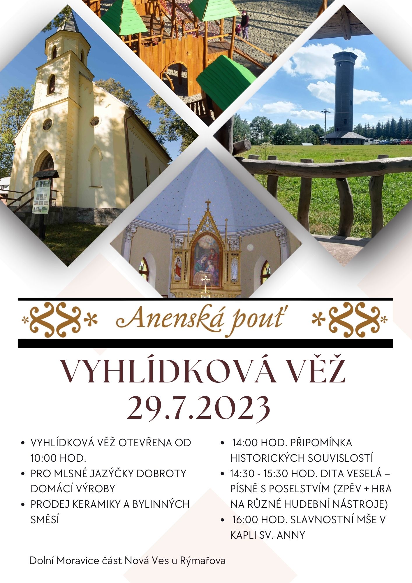 Anenská pouť 2023 - Nová Ves - Dolní Moravice